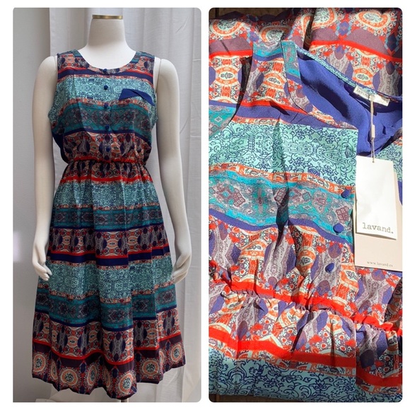 ASOS Dresses | Lavand Spanish Batik Print Full Skirt Sundress | Poshmark
